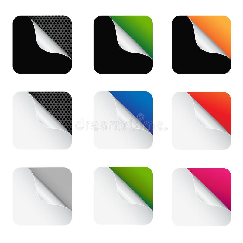 Colorful Corners stock vector. Illustration of modern - 195622188