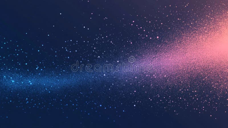 Colorful Cosmic Dust Particles Scattered in Deep Space Creating a ...
