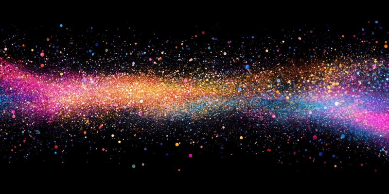 Colorful Cosmic Dust and Stars in Vibrant Galaxy Background Stock Image ...