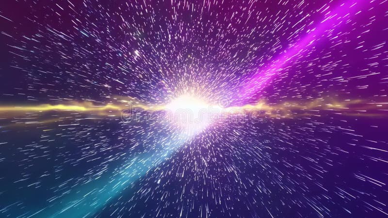 Colorful Cosmic Explosion in Deep Space Showcasing Vibrant Celestial ...