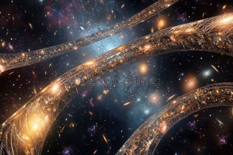 Cosmic Rings Swirl through Vast Galaxies in a Captivating Space ...