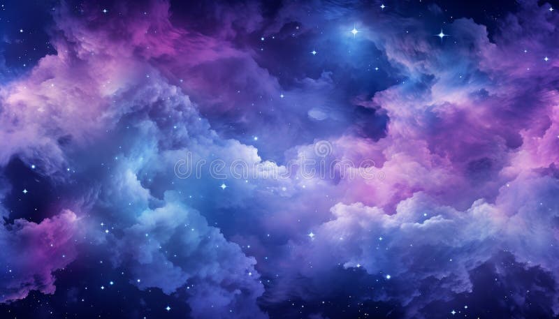 Colorful Cosmos Illustration of Space Galaxy Nebula for Versatile ...