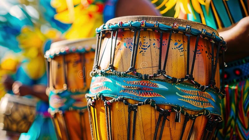Colorful Costumes and Rhythmic Drumbeats Create an Energetic Atmosphere ...