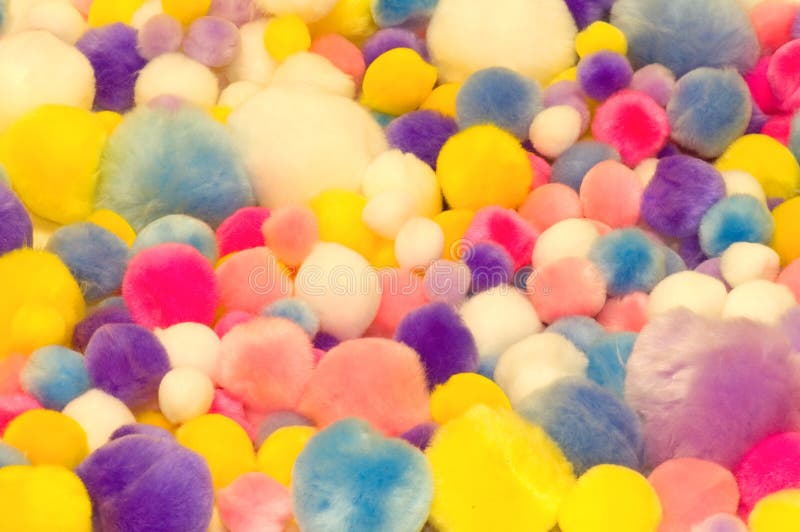 Colorful cotton balls stock photo. Image of differently - 4804546