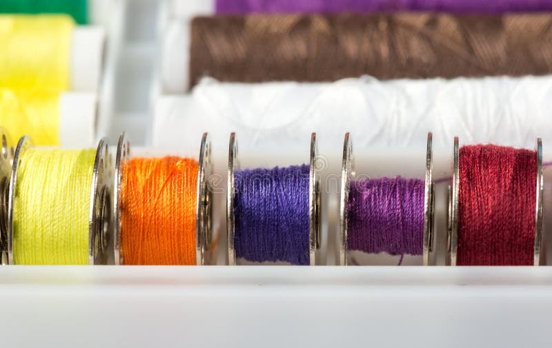 Colorful Cotton Reels stock photo. Image of tool, needlecraft - 55768406