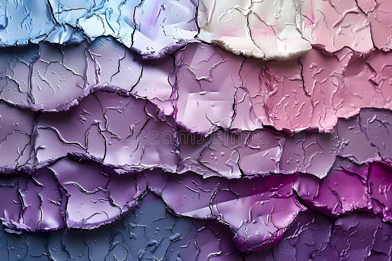 Colorful Cracked Paint Texture on Abstract Surface Generative AI Stock ...