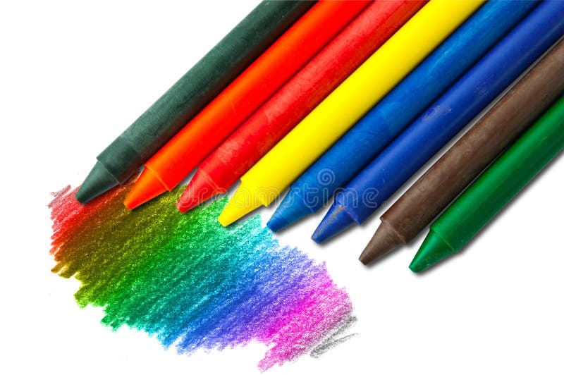 Colorful crayons stock photo. Image of colored, orange - 17000018