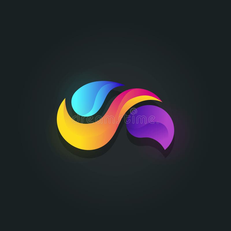 Colorful Creative Abstract Icon Logo Design Stock Vector - Illustration ...