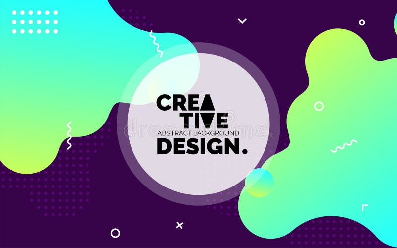 Colorful Creative Template Banner with Gradient Color. Design with ...