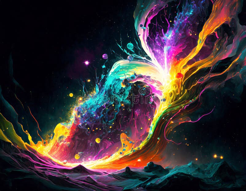 Colorful Creativity Driven Data Filled with Creativity on Digital Art ...