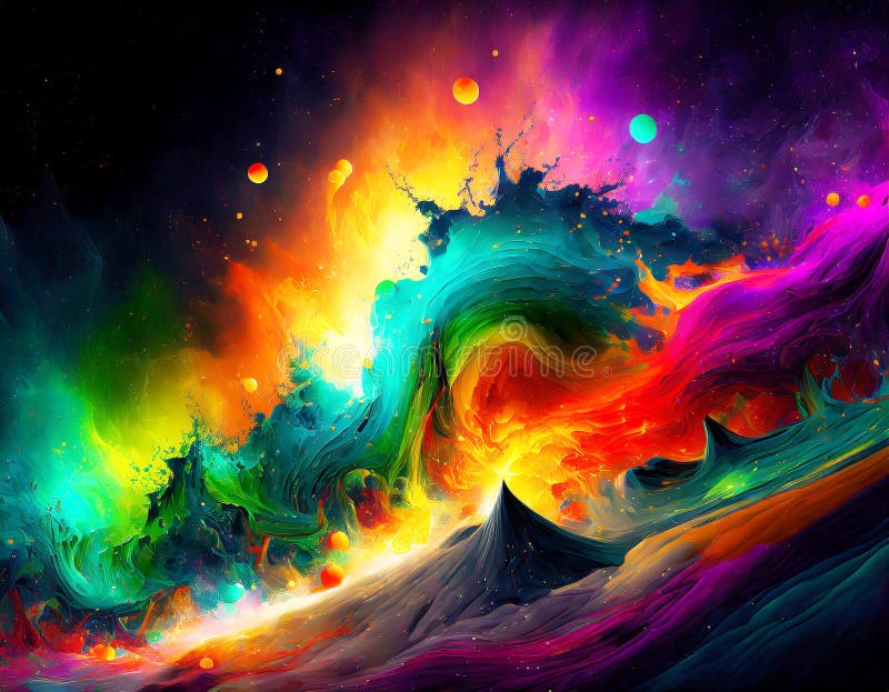 Colorful Creativity Driven Data Filled with Creativity on Digital Art ...