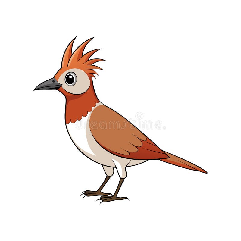 Colorful Crested Lark Artwork Stock Illustration - Illustration of ...