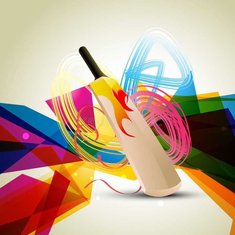 Colorful Cricket Background Stock Vector - Illustration of artwork ...