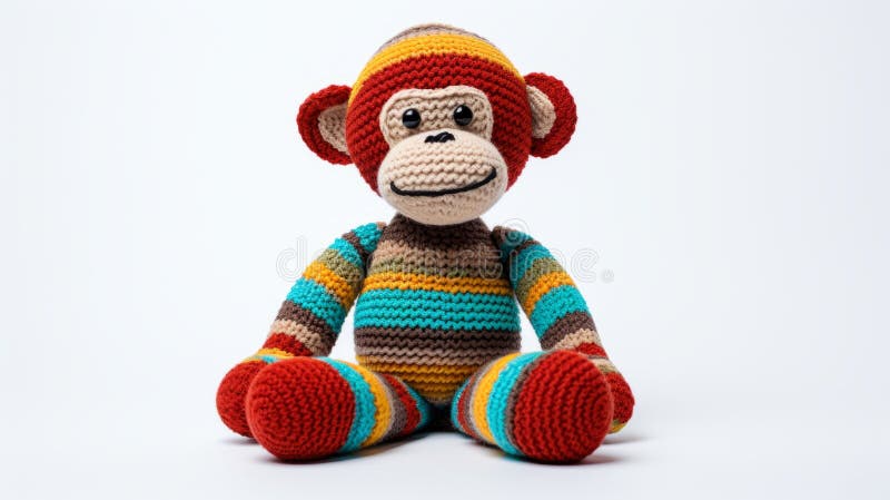 Colorful Crochet Monkey: Organic Material, Traditional Craftsmanship ...