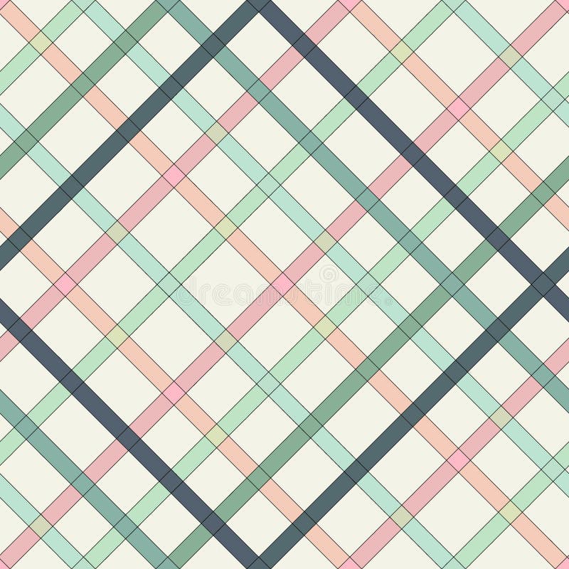 Colorful Cross Grid Striped Pattern Design Stock Illustration ...