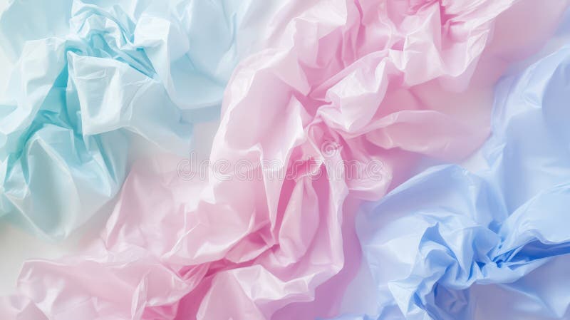 Colorful Crumpled Paper Creating a Soft Backdrop Stock Illustration ...