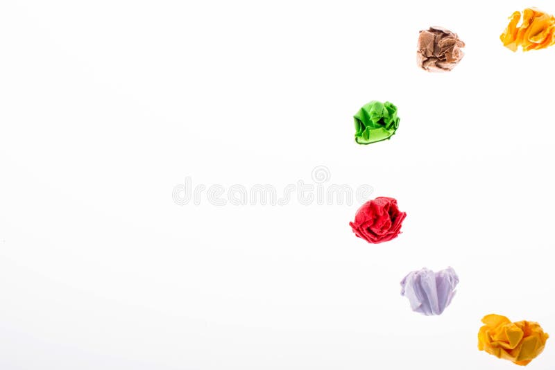 Colorful Crumpled Paper Form Half Circle Shape Stock Photos - Free ...