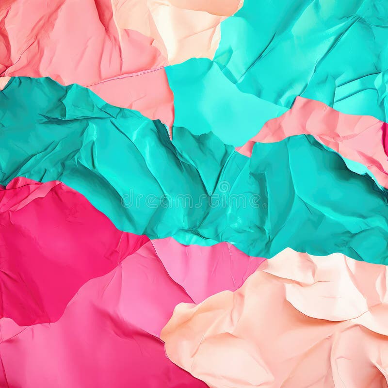 Colorful Crumpled Paper Wavy Background Stock Photo - Image of canvas ...