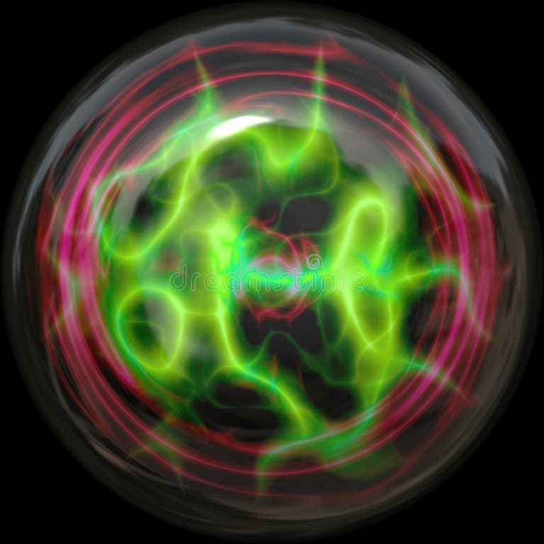 Colorful crystal ball stock illustration. Illustration of round - 3412630