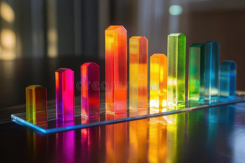 Colorful Crystal Columns Ascend in Size and Brightness As a Visual ...