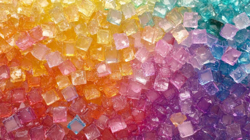 Colorful Crystal Cubes Gradient Background Stock Illustration ...