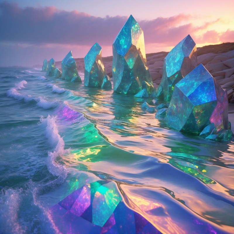 Glimmering Crystal Emerging Vibrant Stock Photos - Free & Royalty-Free ...