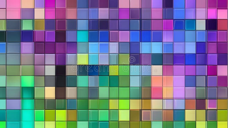 Colorful Cube Rows in Symmetric Pattern for Modern Background Designs ...