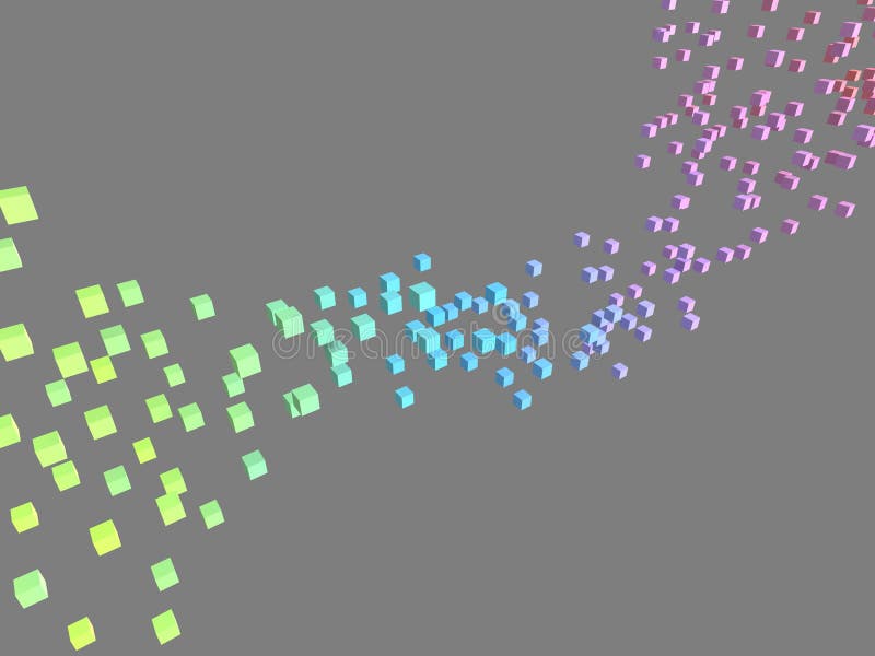 Matrix cubes stock illustration. Illustration of flash - 2589864