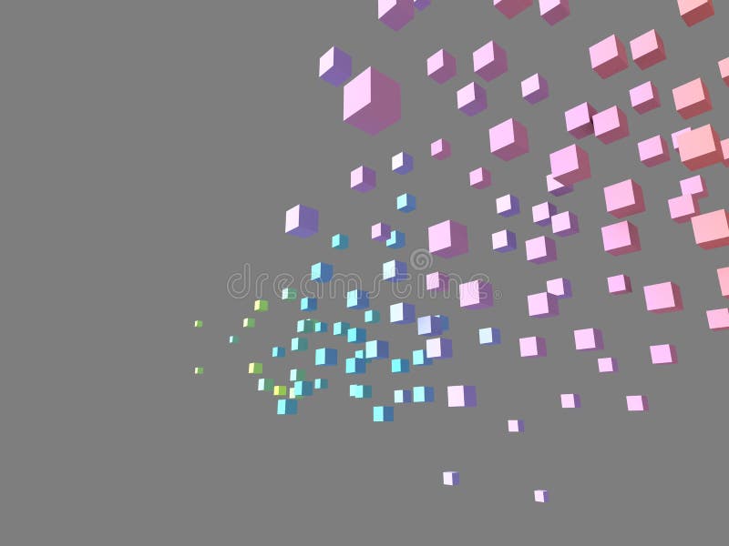 Matrix cubes stock illustration. Illustration of flash - 2589864