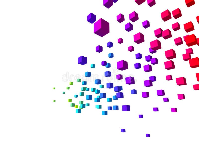 Matrix cubes stock illustration. Illustration of flash - 2589864