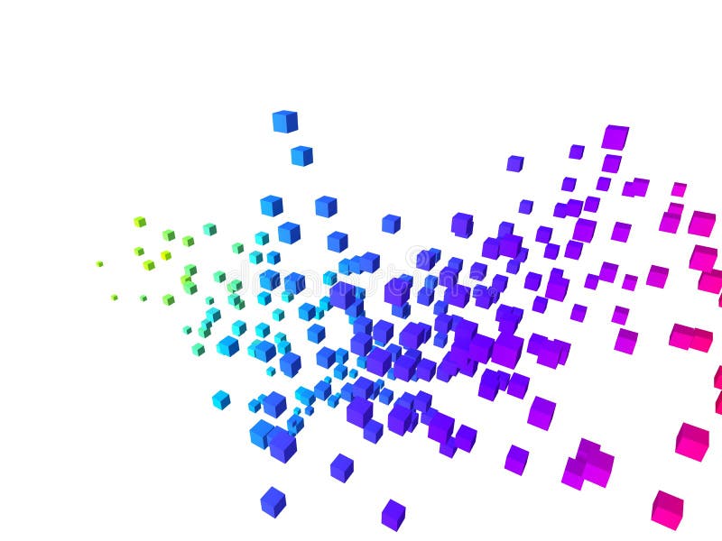 Matrix cubes stock illustration. Illustration of flash - 2589864