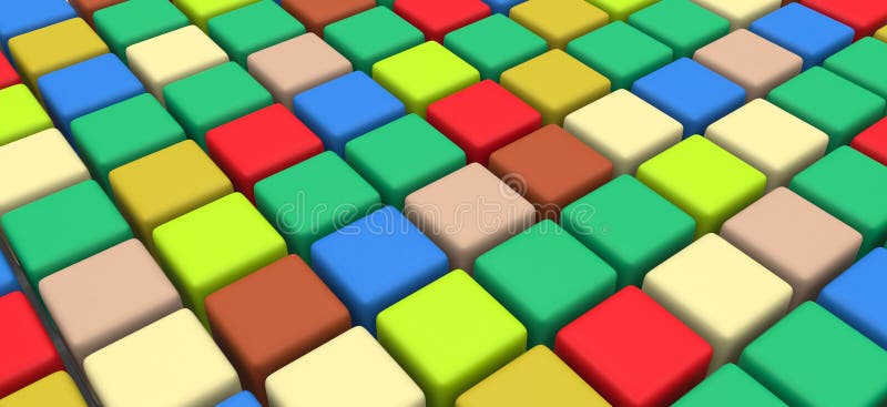 Colorful cubes stock illustration. Illustration of colorful - 26582689