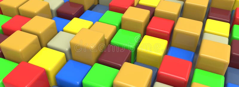 Colorful cubes stock illustration. Illustration of cube - 26582902