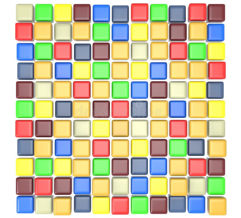 Colorful cubes stock illustration. Illustration of blue - 26582937
