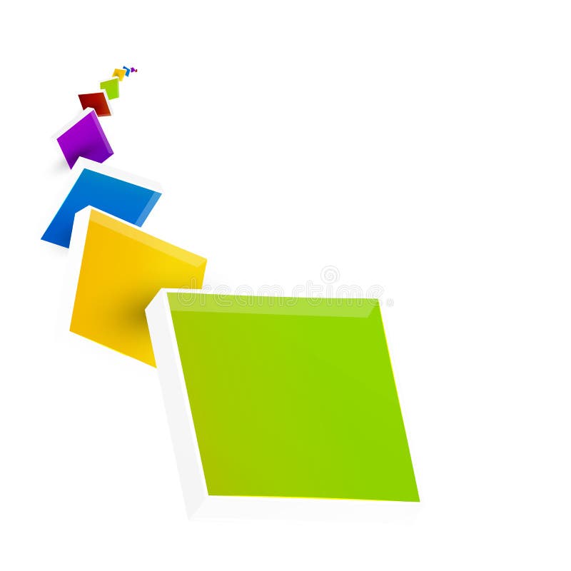 Colorful cubes stock vector. Illustration of creative - 27200202