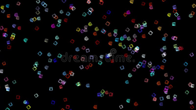 Colorful Cubes Falling Down Stock Video - Video of screen, beauty ...