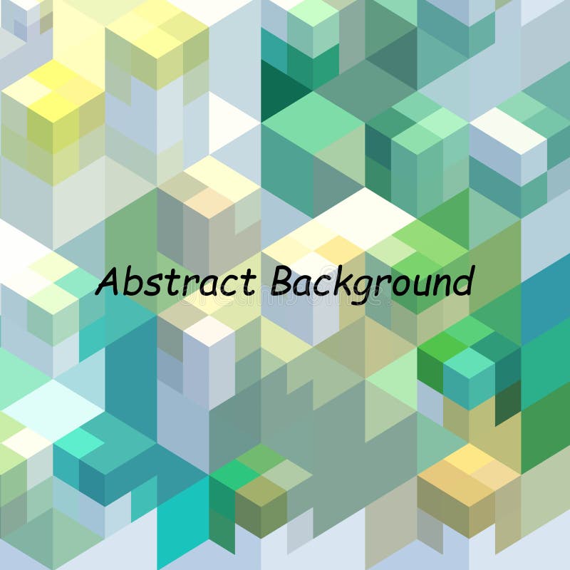 Colorful Cubes Seamless Pattern. Geometric Cubes Pattern. Beautiful ...