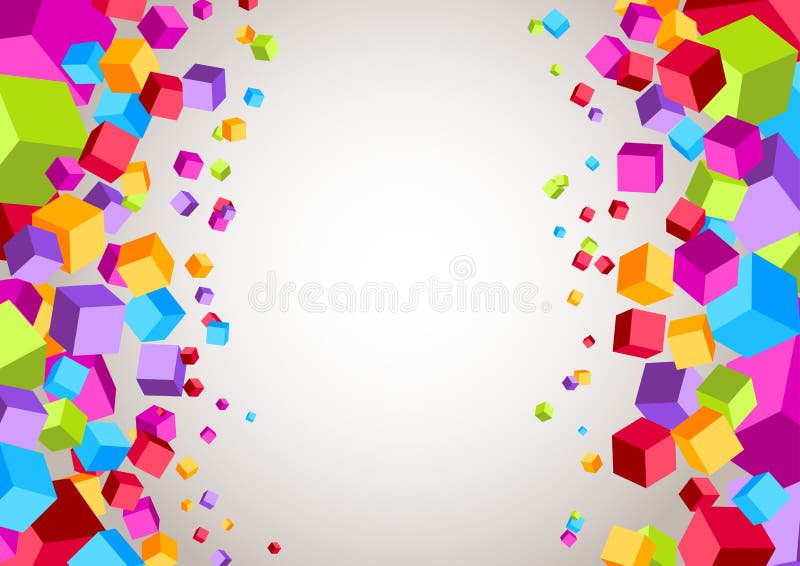 Colorful Border Cubes Stock Illustrations – 424 Colorful Border Cubes ...