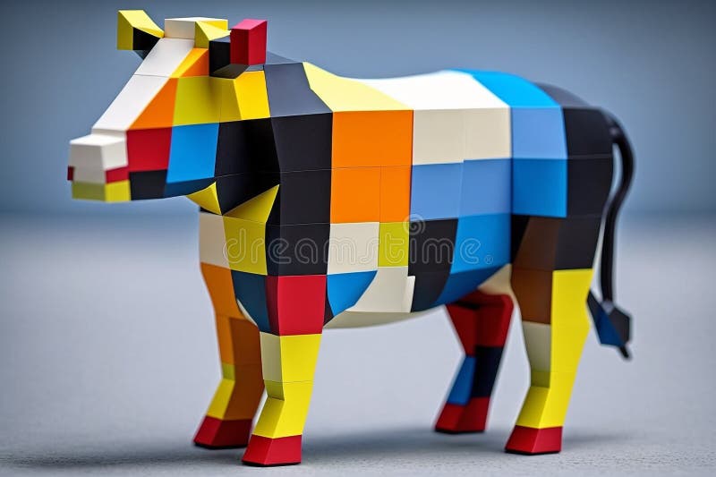 Colorful Cubic Building Blocks Created by Generative Ai Stock ...