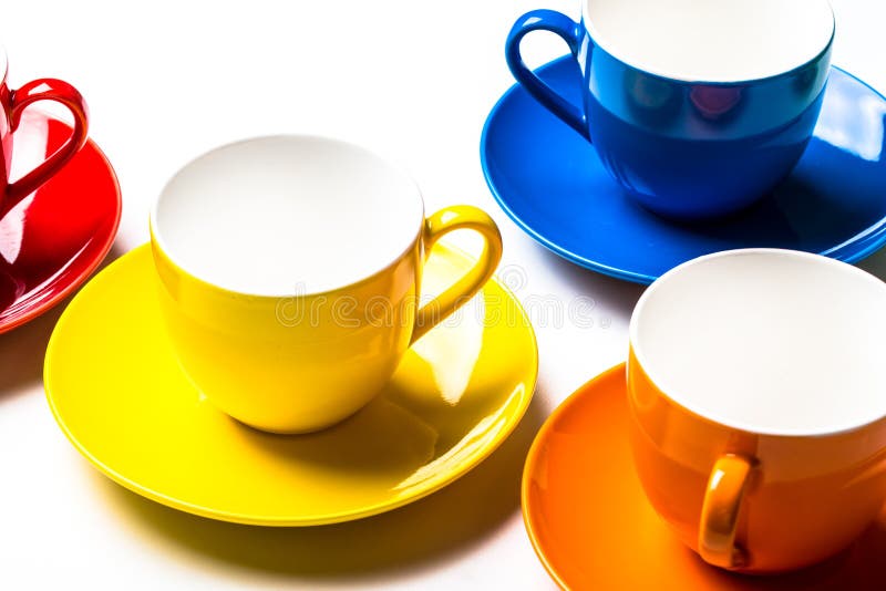 Colorful cup stock photo. Image of teacup, blue, closeup - 40783378