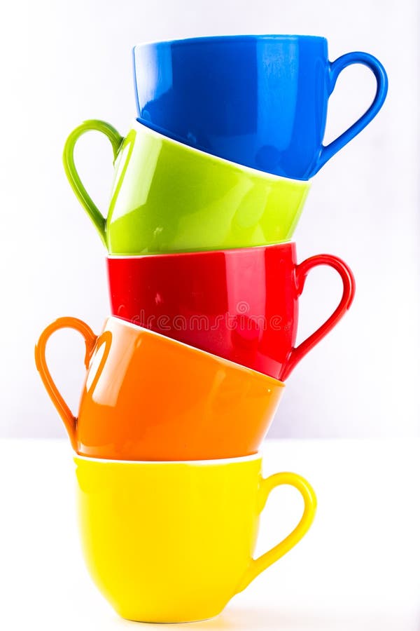 Colorful cup stock photo. Image of beverage, ceramic - 40783682