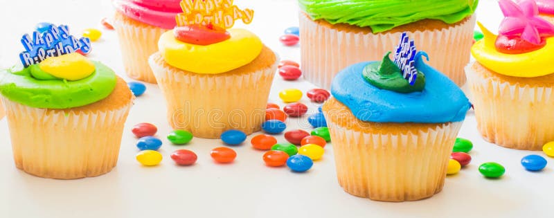 Colorful cupcakes stock image. Image of close, icing - 31314459