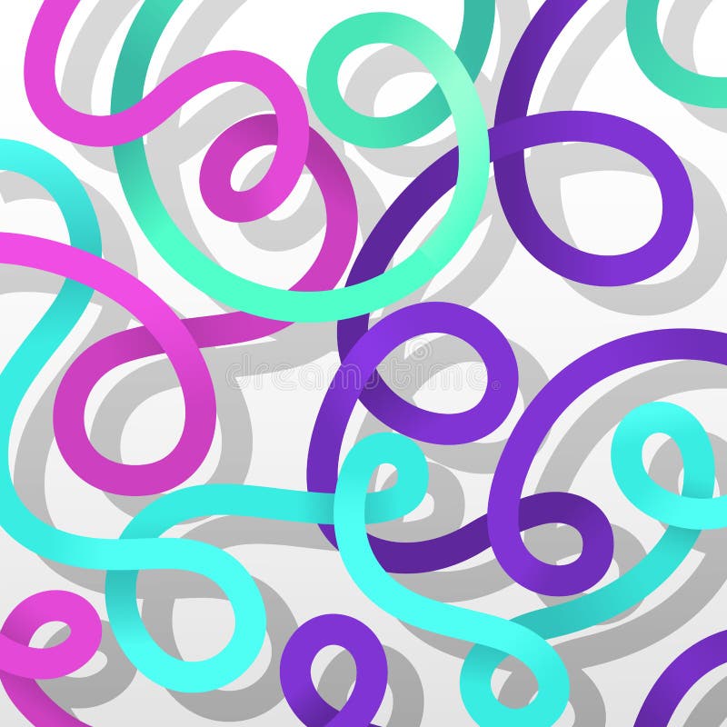 Colorful Curly Background stock illustration. Illustration of path ...