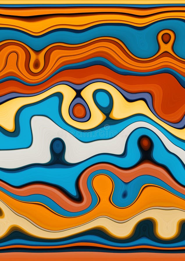 Curly colorful lines stock image. Image of rainbow, abstract - 60889019