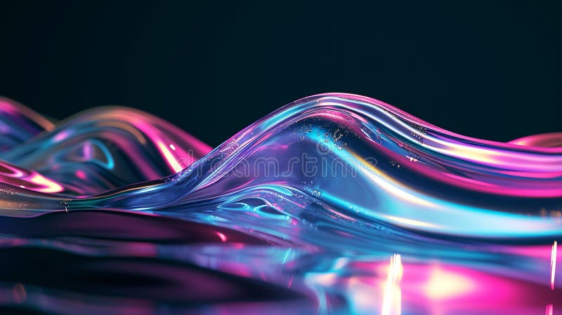 Colorful Currents: Navigating the Sea of Lights, Generative AI Stock ...