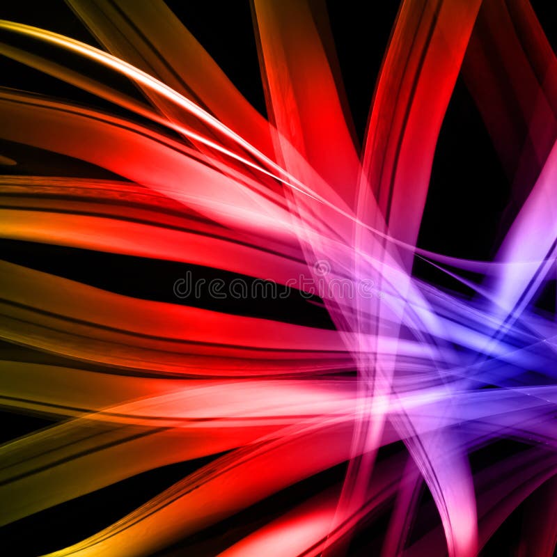 Colorful curve abstract. stock photo. Image of black - 47210586