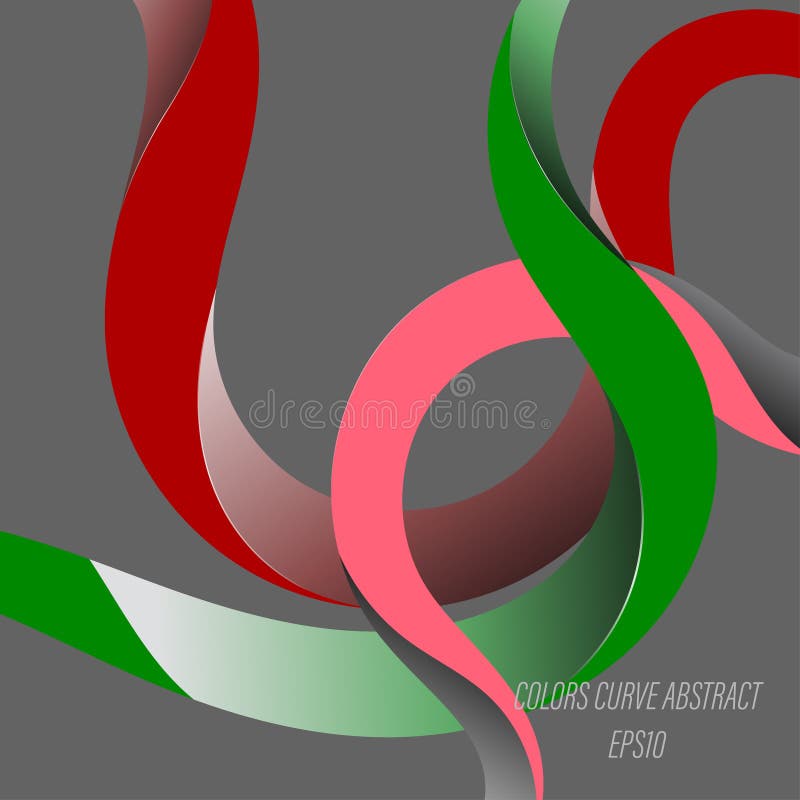 Colorful Curve Scene Vector Stock Vector Illustration Of Modern