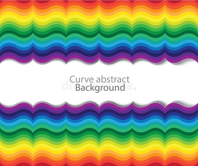 Colorful Curve Pattern Abstract Vector Background Stock Vector ...