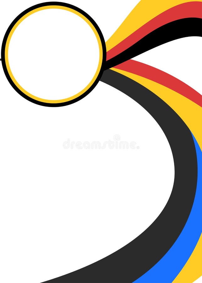 Colorful Curve Shapes Corporate Layout Stock Vector - Illustration of ...