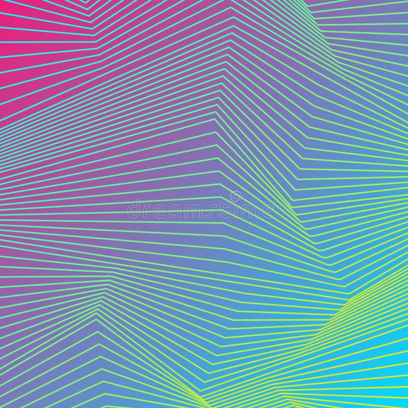 Colorful Curved Lines Refraction Pattern Design Stock Vector ... Colorful Curved Lines Refraction Pattern Design Stock Vector ...